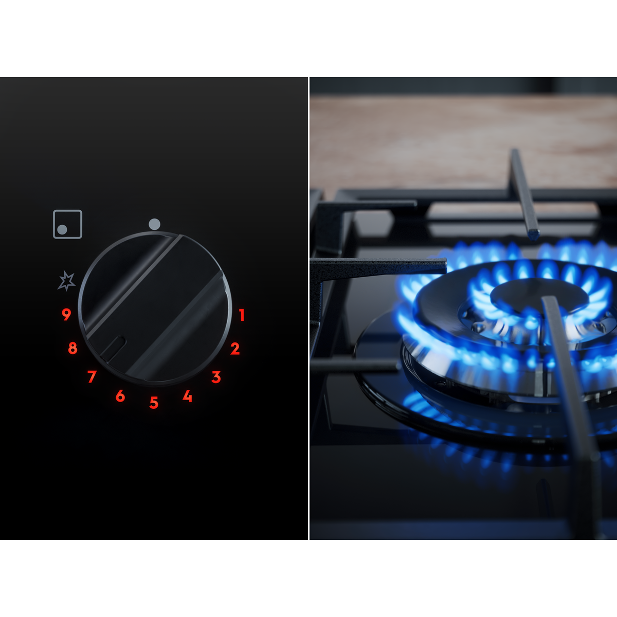 Газовая варочная панель - Черный - HVB64420IB | AEG